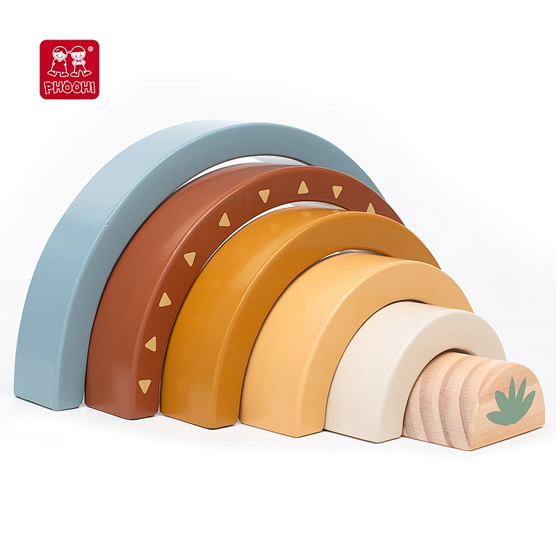 wooden Rainbow Stacker , Rainbow Stacking Blocks , Wooden Stacking Toy ...